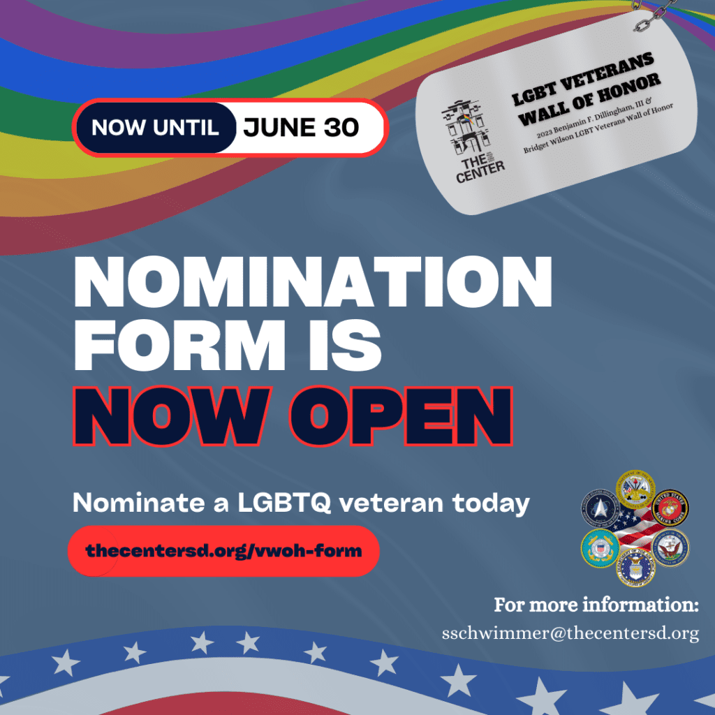 Veterans Wall of Honor | The San Diego LGBT Community Center