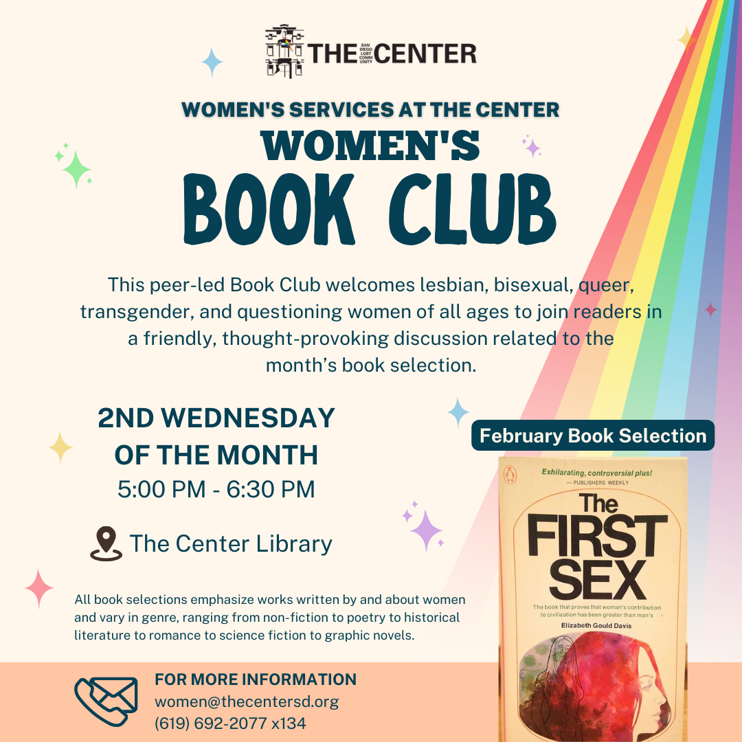 Women's Book Club (In Person) | The San Diego LGBT Community Center