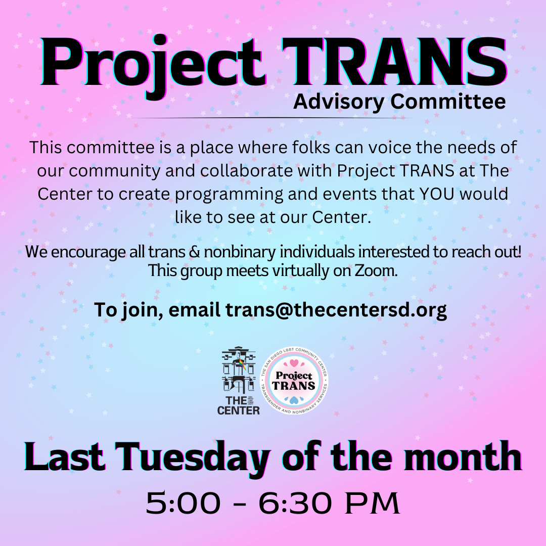Transgender & Nonbinary Services | The San Diego LGBT Community Center