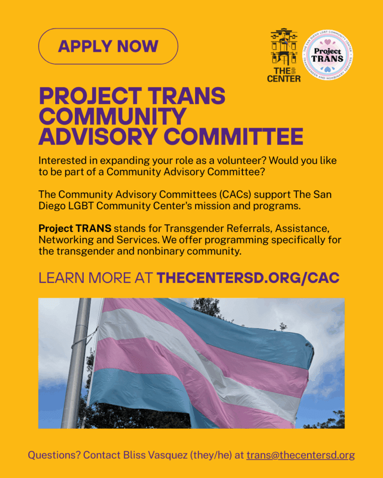 Transgender & Nonbinary Services – The San Diego LGBT Community Center