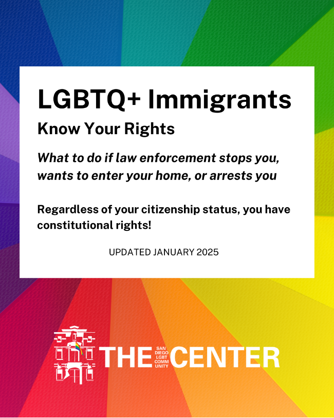 LGBTQ+ Immigrant Resources: Know Your Rights! – The San Diego LGBT ...